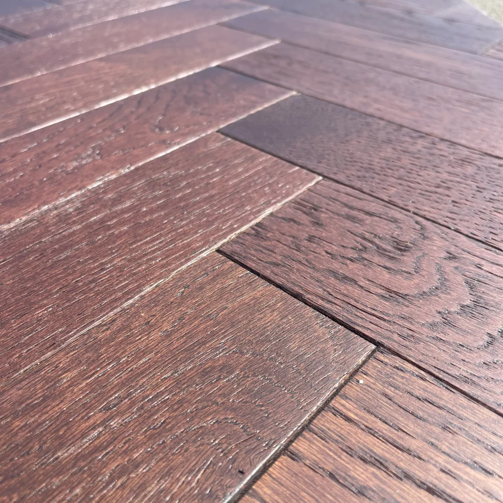 Parquet Chocolate Oak Brushed & Matt Lacquered 80x3/18x300mm