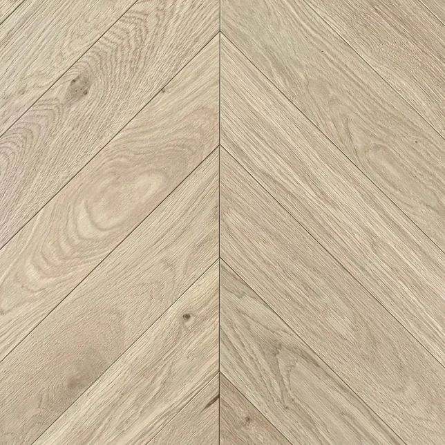Chevron Invisible Oak Brushed & Oiled Flooring 90 x 4/16 x 510mm