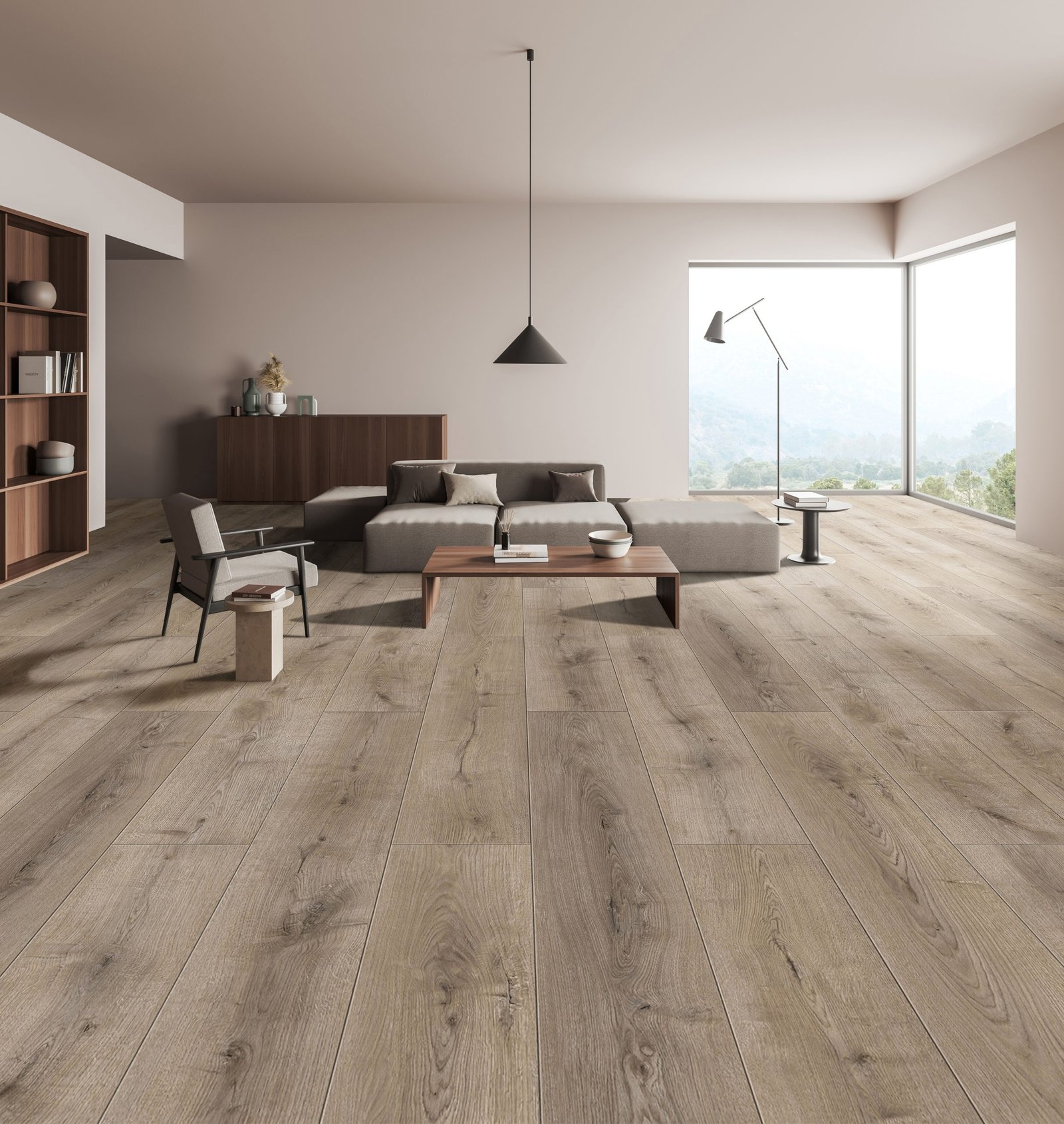 New Deluxe Laminate Arctic Grey Oak Colour 12x198x1218mm